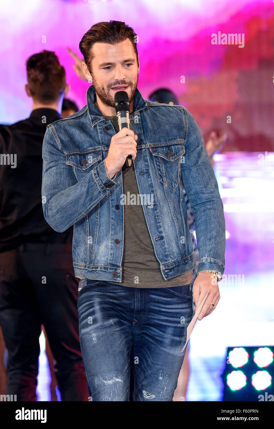 Mark Wright appears on the catwalk as he hosts Style Birmingham Live ...