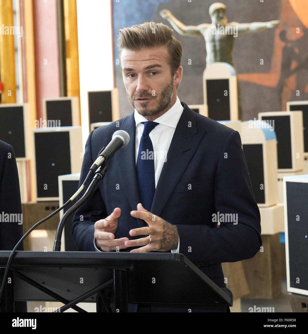 UNICEF Goodwill Ambassador David Beckham visits the United Nations ...