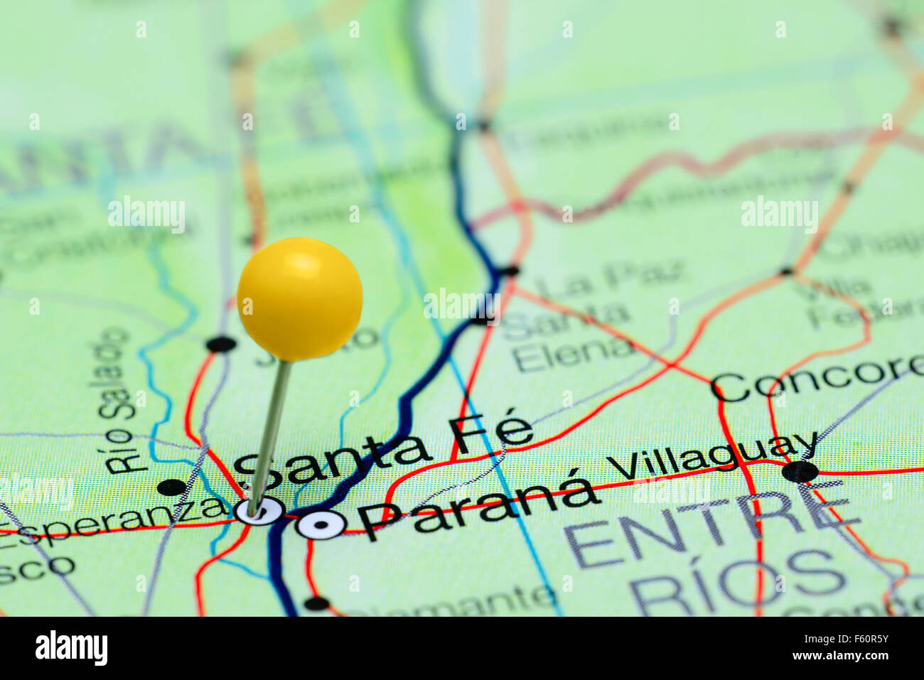 Map of santa fe hi-res stock photography and images - Alamy