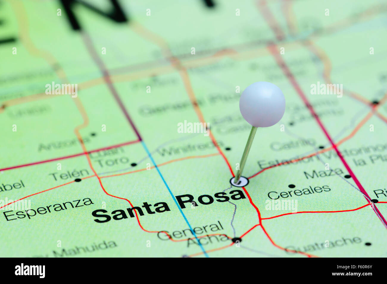 Santa rosa on a map hi-res stock photography and images - Alamy