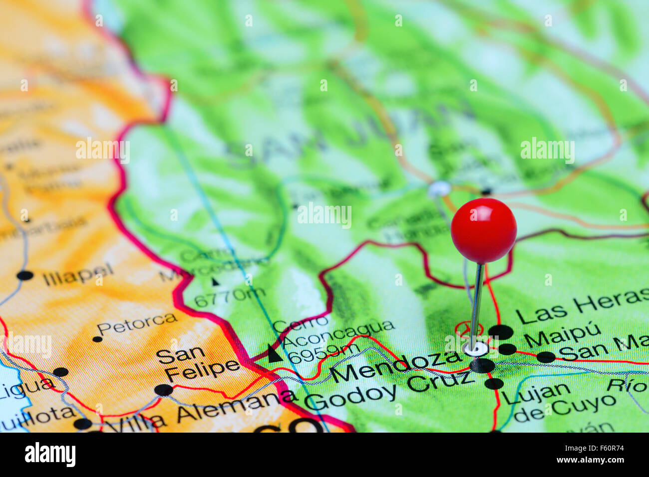 Map of mendoza hi-res stock photography and images - Alamy