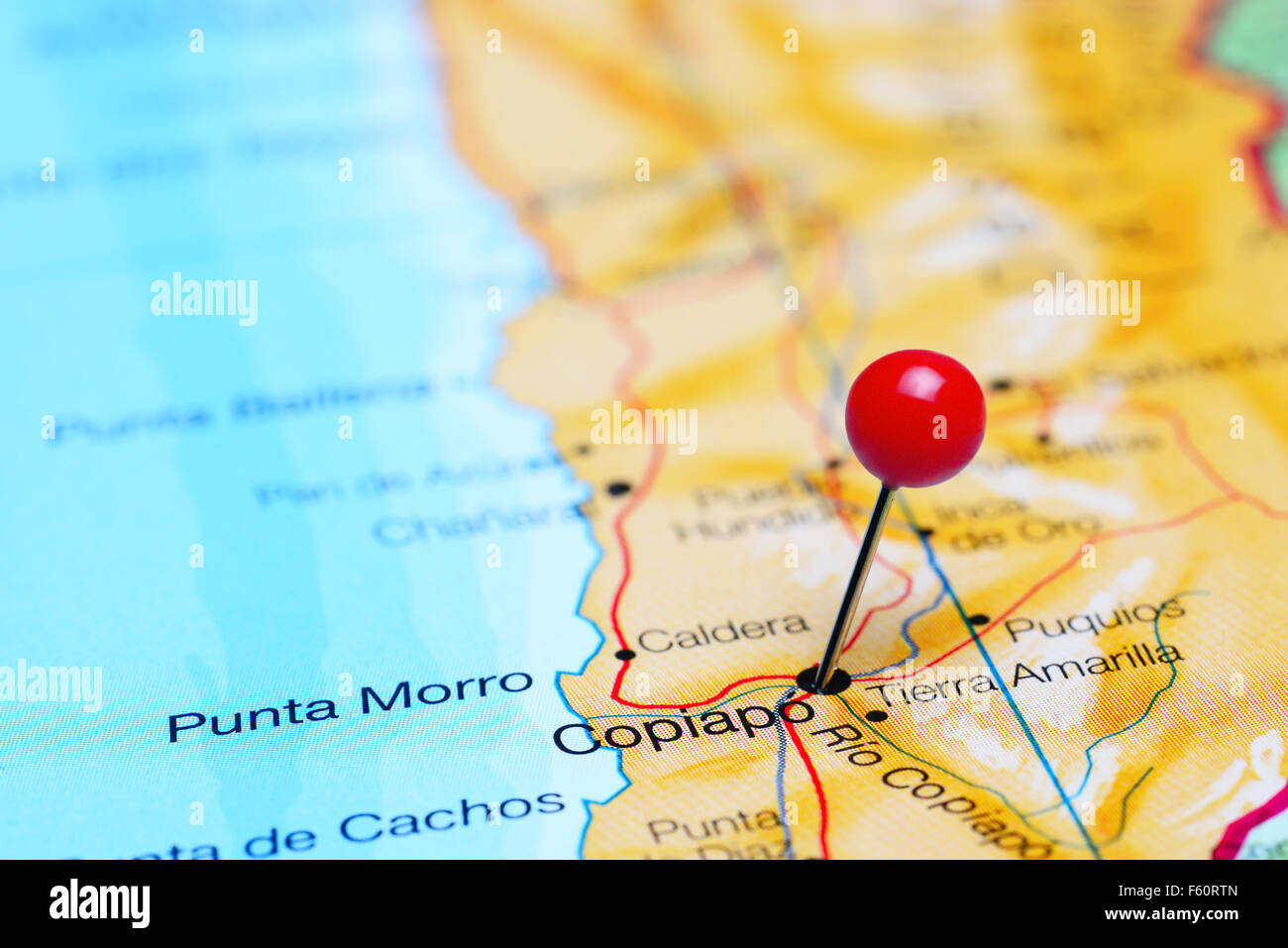 Copiapo map hi-res stock photography and images - Alamy