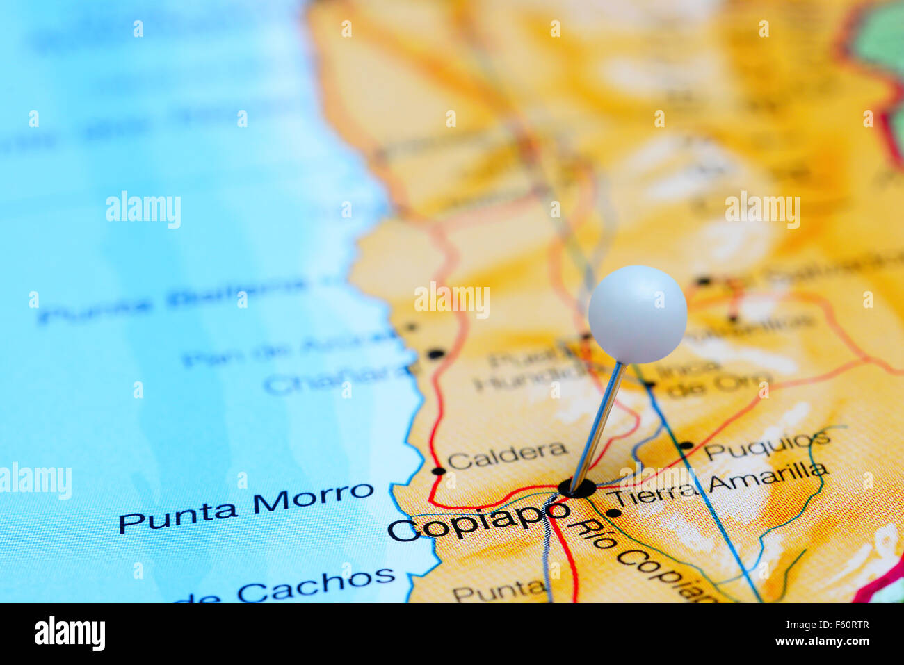 Copiapo map hi-res stock photography and images - Alamy