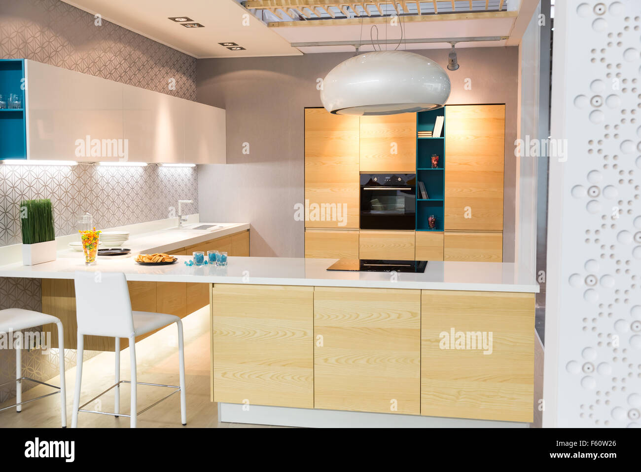 Refined interior of a modern kitchen Stock Photo - Alamy