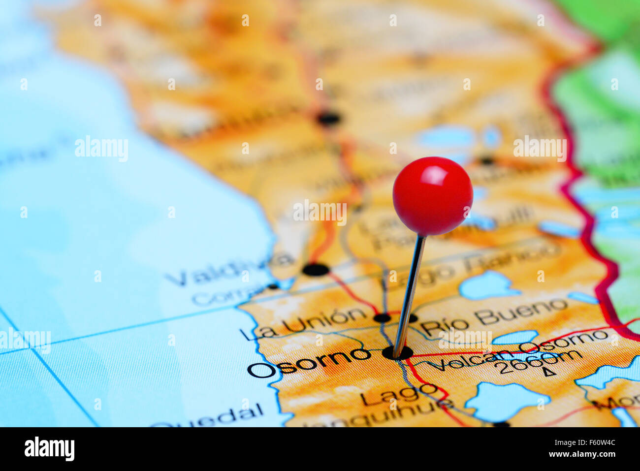 Map of osorno hi-res stock photography and images - Alamy