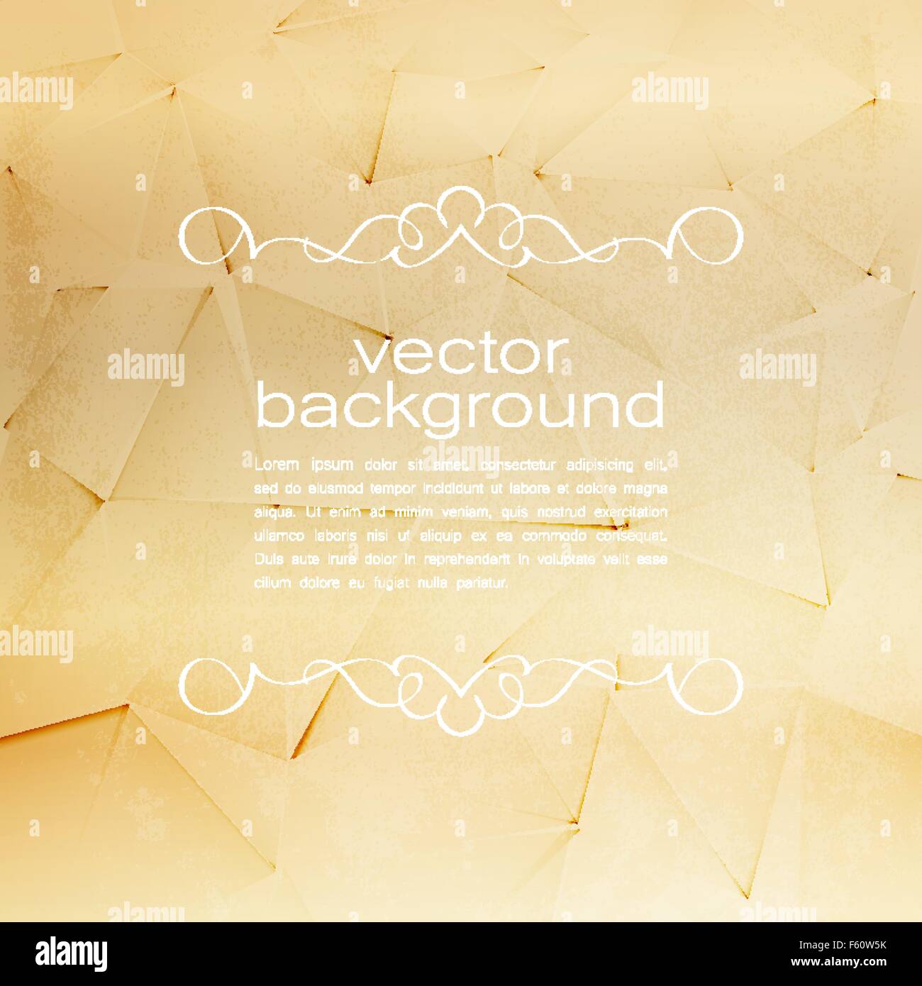 Polygonal Vector Background. Vintage Paper Texture Stock Vector Image ...