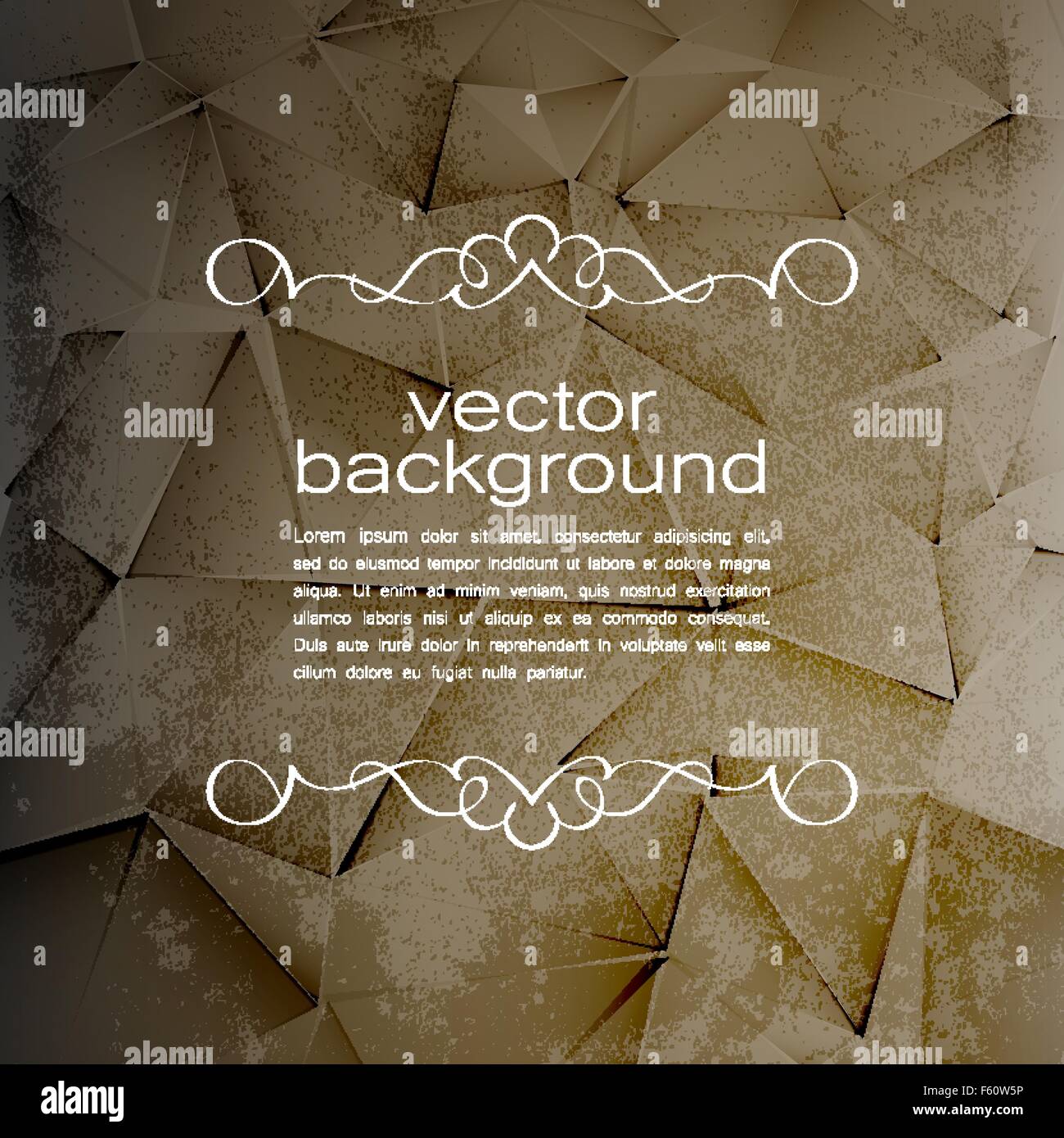 Polygonal Vector Background. Vintage Paper Texture Stock Vector Image ...