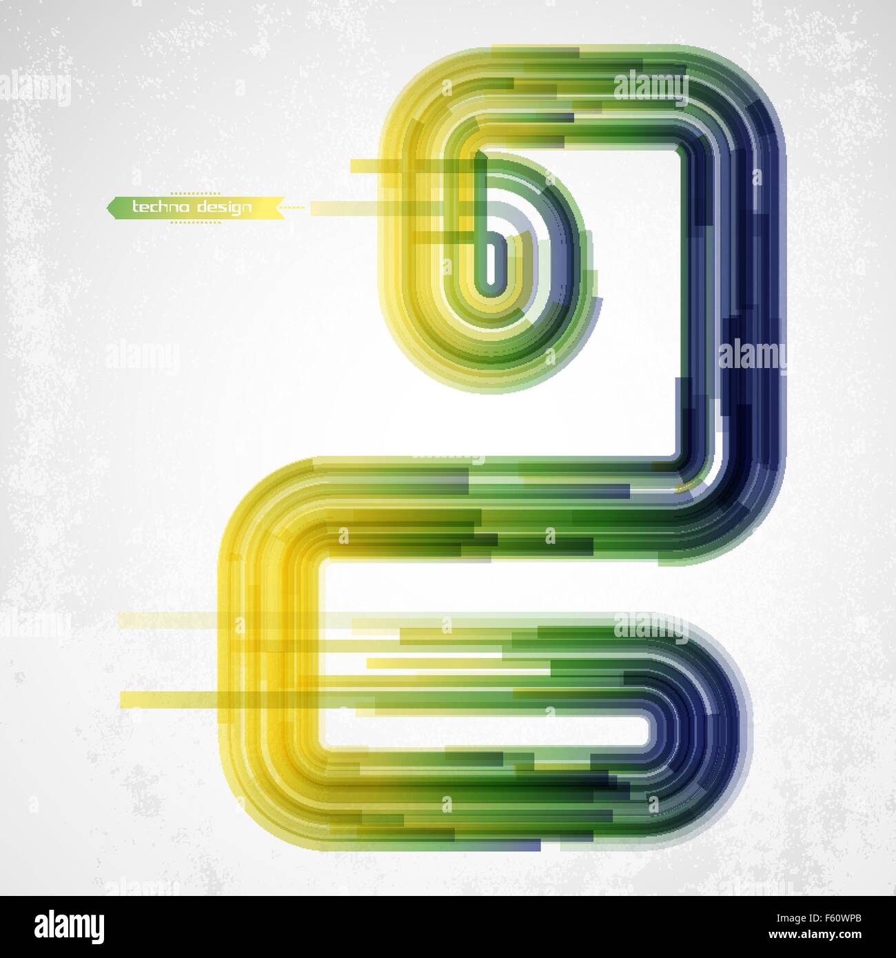 Techno Vector Curves Tapes Abstract Background Stock Vector Image & Art ...