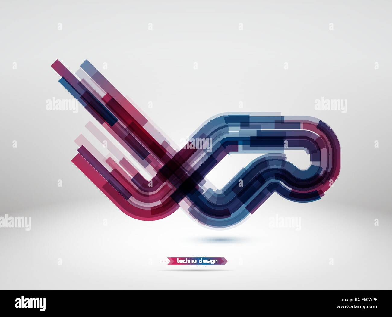 Techno Vector Curves Tapes Abstract Background Stock Vector Image & Art ...