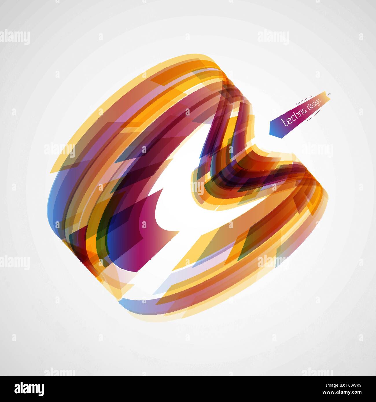 Techno Vector Curves Tapes Abstract Background Stock Vector Image & Art ...