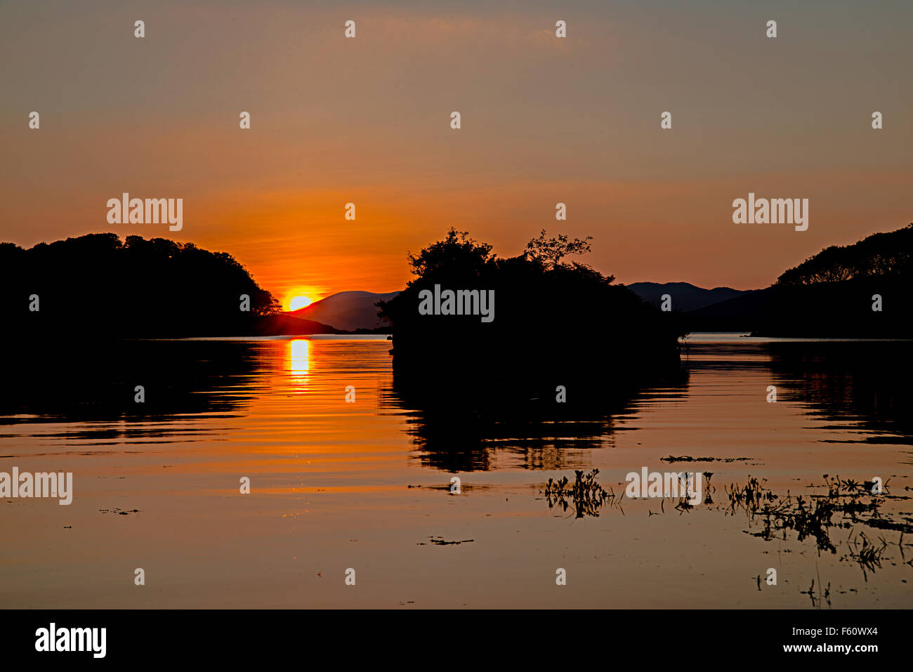 Sunset over the Kenmare River Stock Photo - Alamy