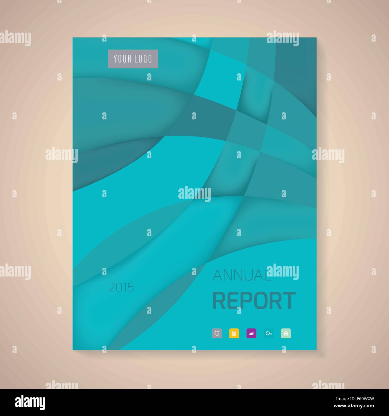 Annual Report Cover vector illustration Stock Vector Image & Art - Alamy