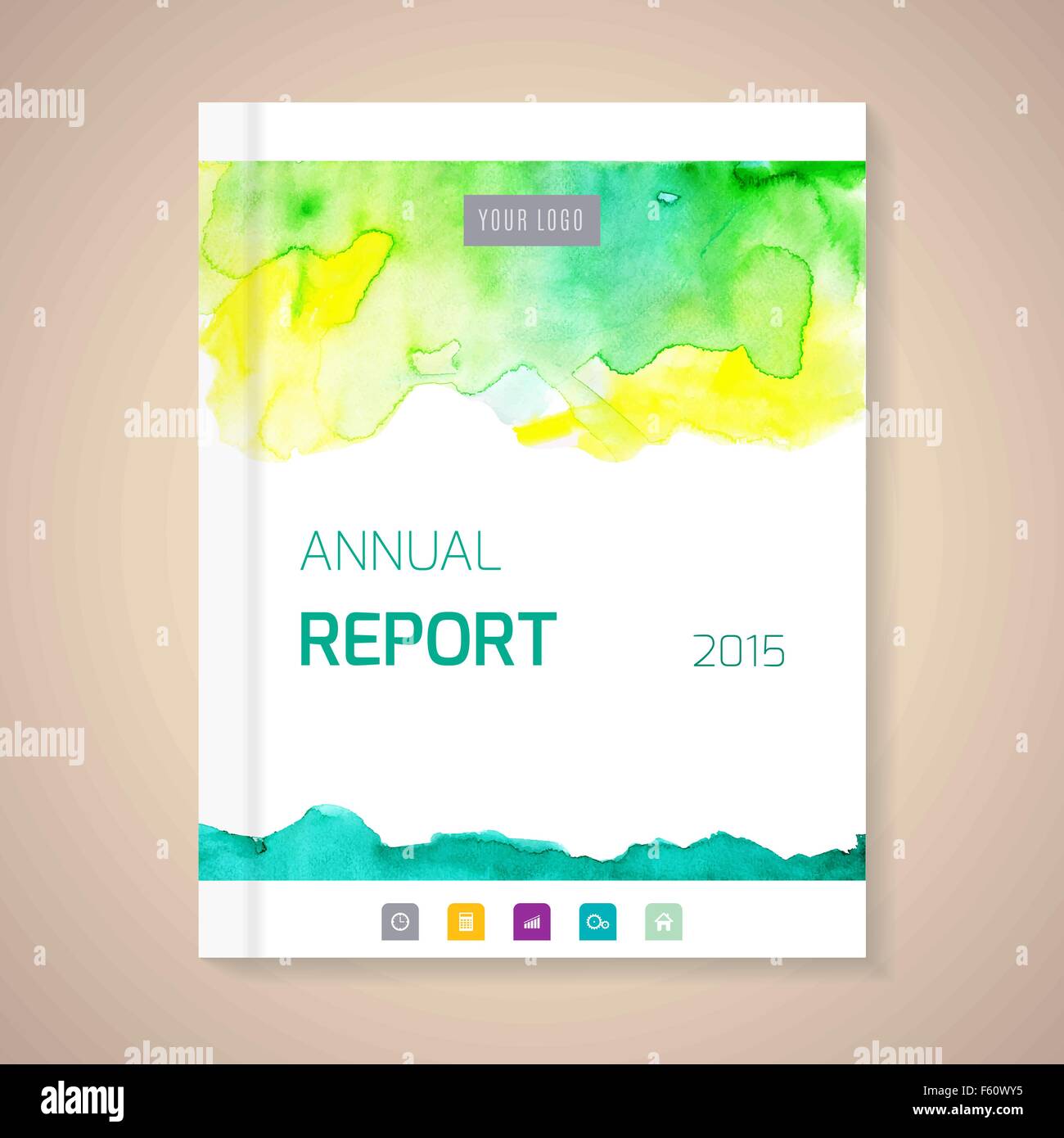 Annual Report Cover vector illustration Stock Vector Image & Art - Alamy
