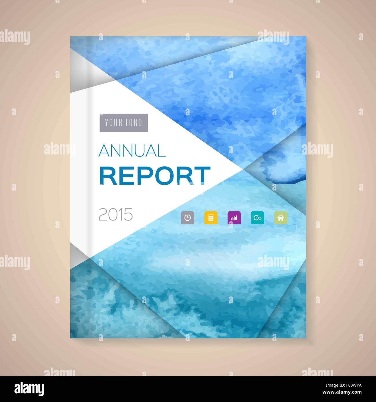 Annual Report Cover vector illustration Stock Vector Image & Art - Alamy