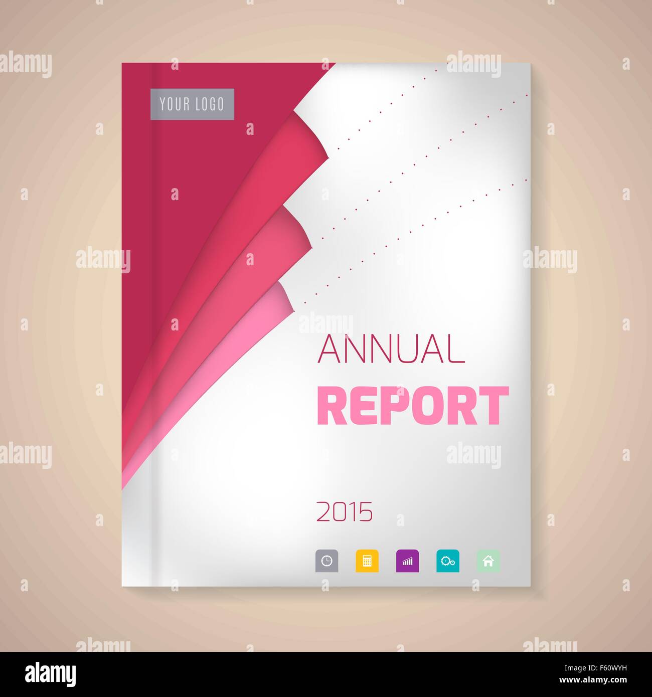Annual Report Cover vector illustration Stock Vector Image & Art - Alamy