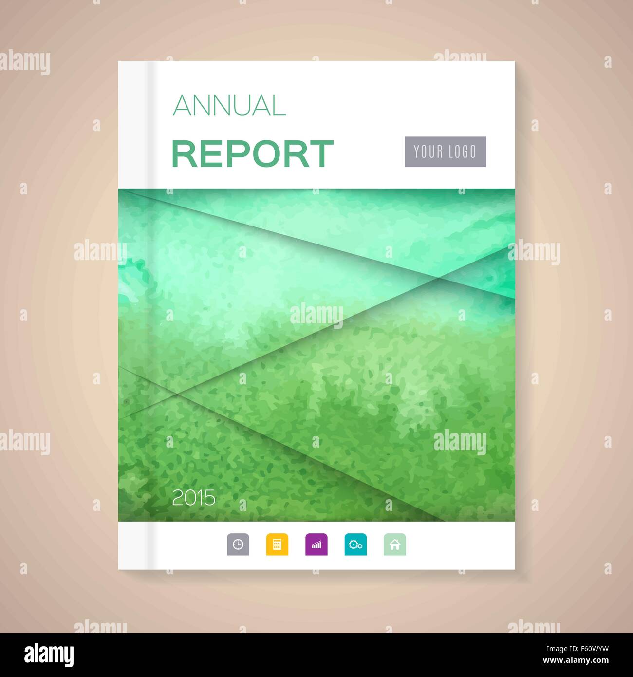 Annual Report Cover vector illustration Stock Vector Image & Art - Alamy