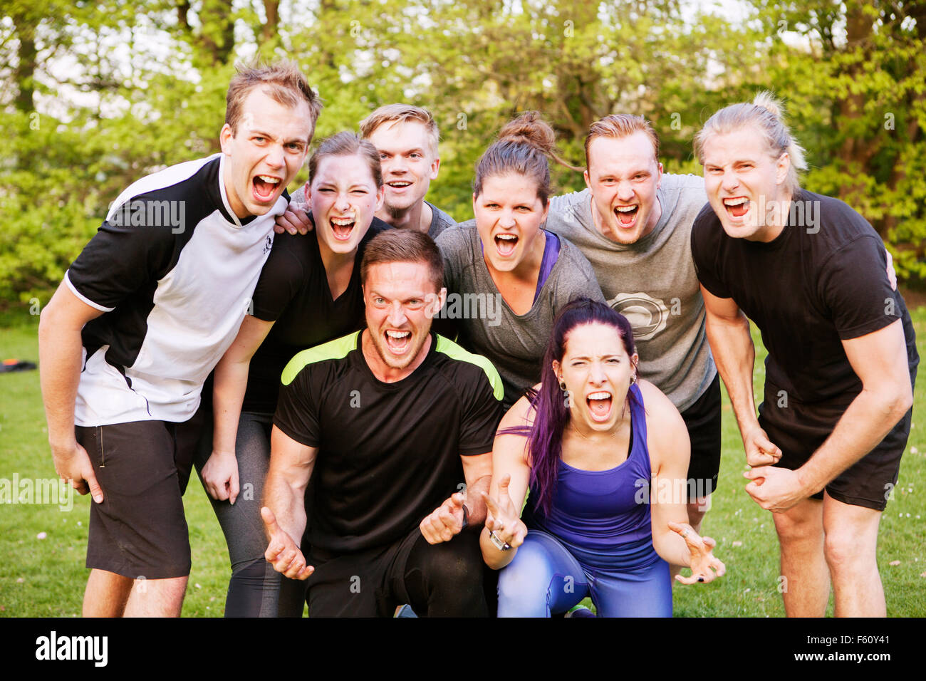 Male group portrait hi-res stock photography and images - Alamy