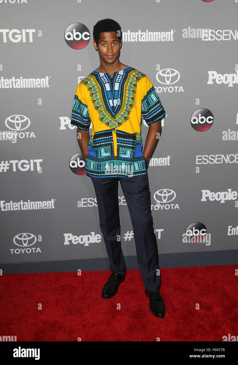 ABC's TGIT premiere event - Arrivals Featuring: Alfred Enoch Where: Los ...