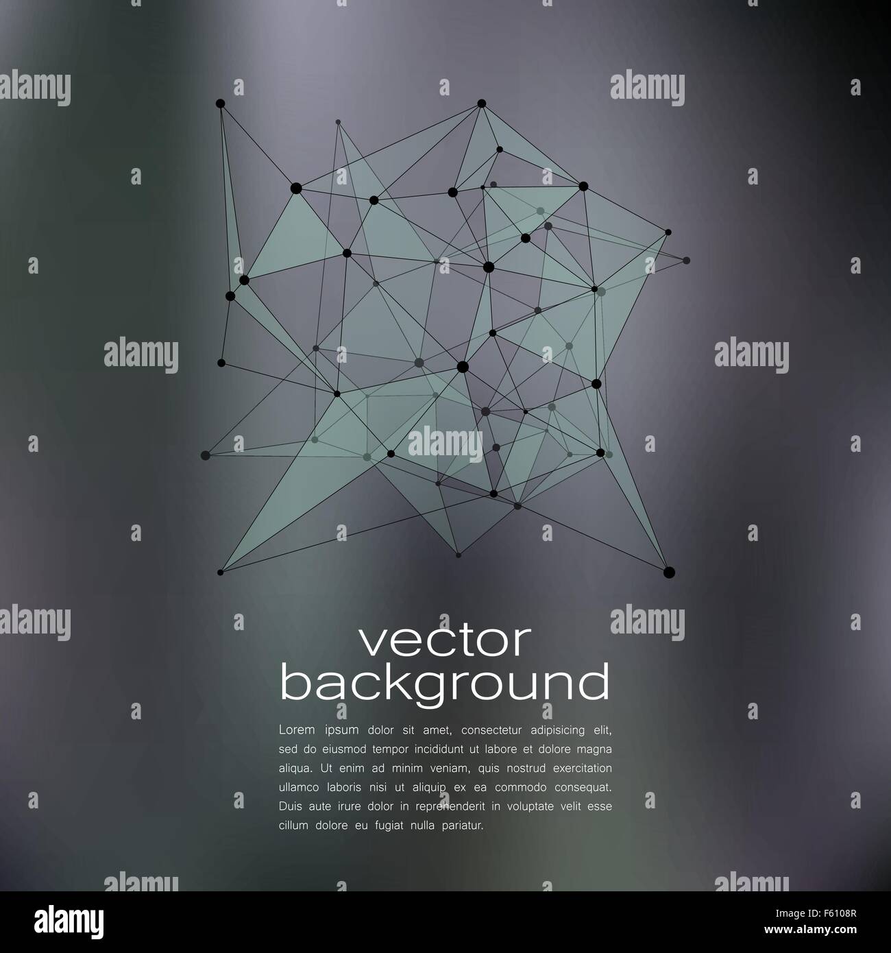 Abstract Geometric Polygonal Shape. Vector Science Background ...