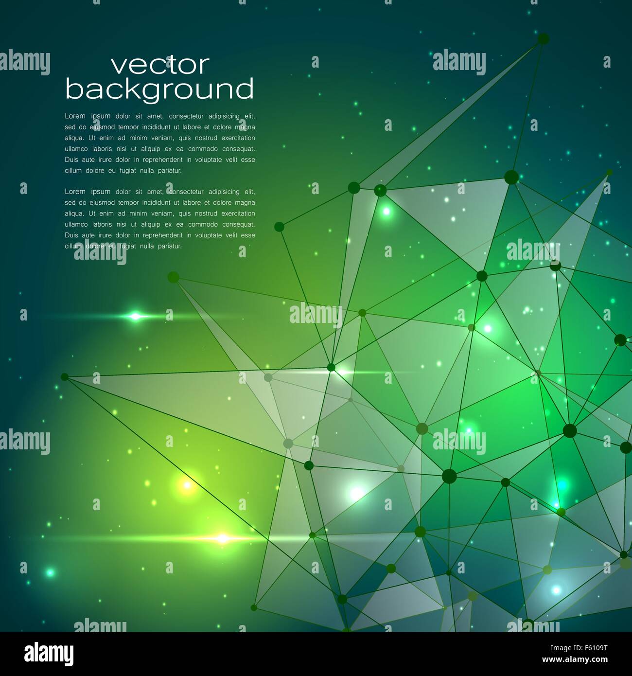 Abstract Geometric Polygonal Shape. Vector Science Background ...