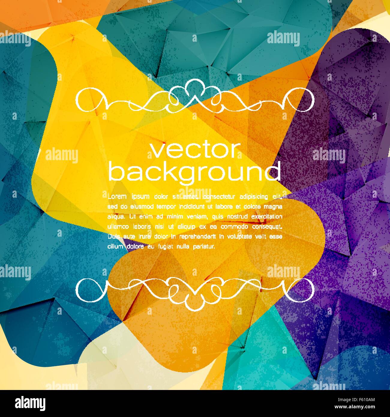 Polygonal Vector Background. Vintage Paper Texture Stock Vector Image ...