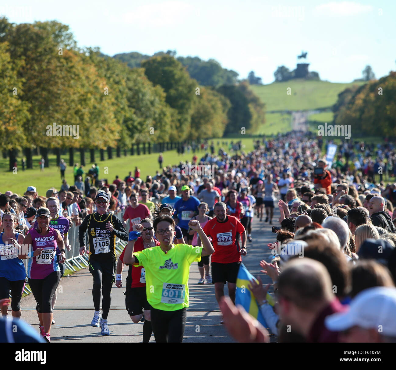 Chris Evans competes in the Windsor half marathon for Children in Need ...