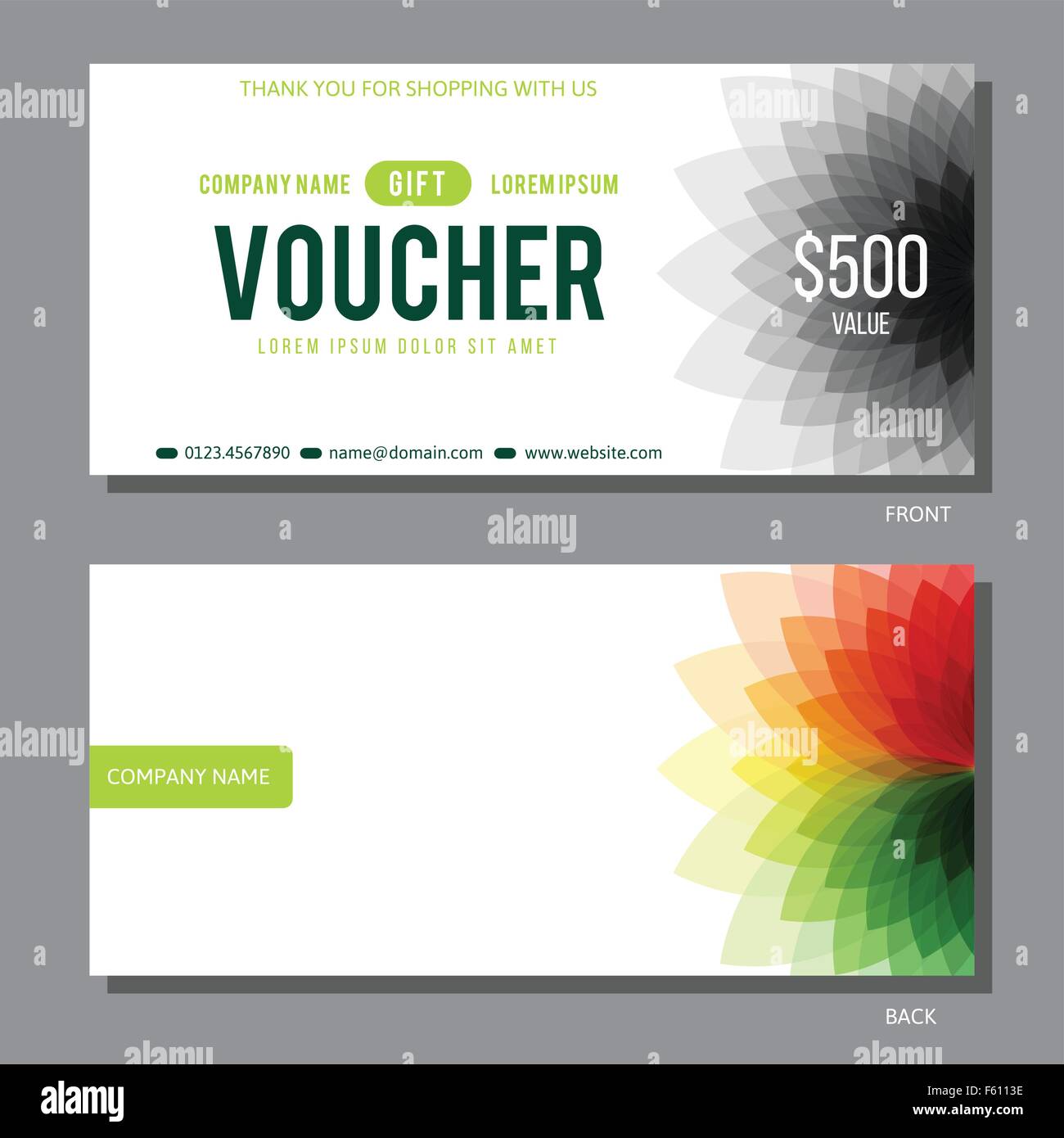 Modern Gift Voucher Template Stock Vector Image & Art - Alamy