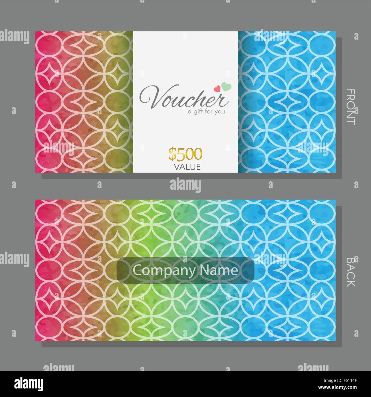 Modern Gift Voucher Template Stock Vector Image & Art - Alamy