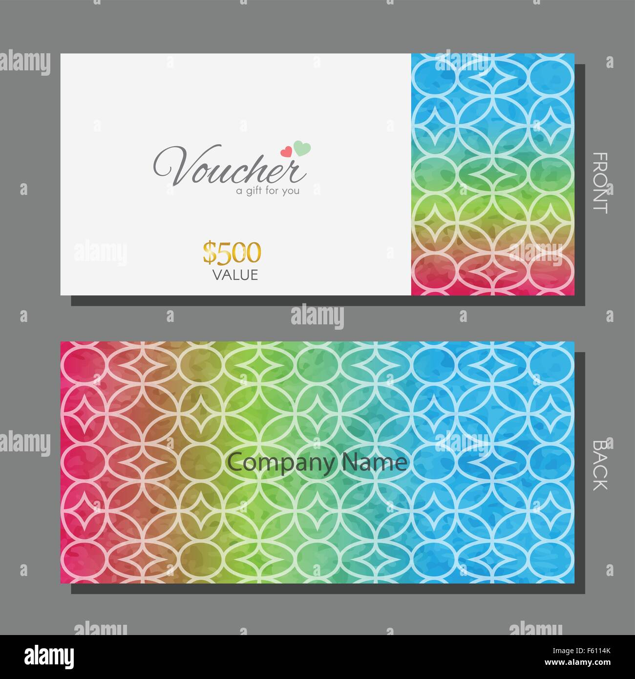 Modern Gift Voucher Template Stock Vector Image & Art - Alamy