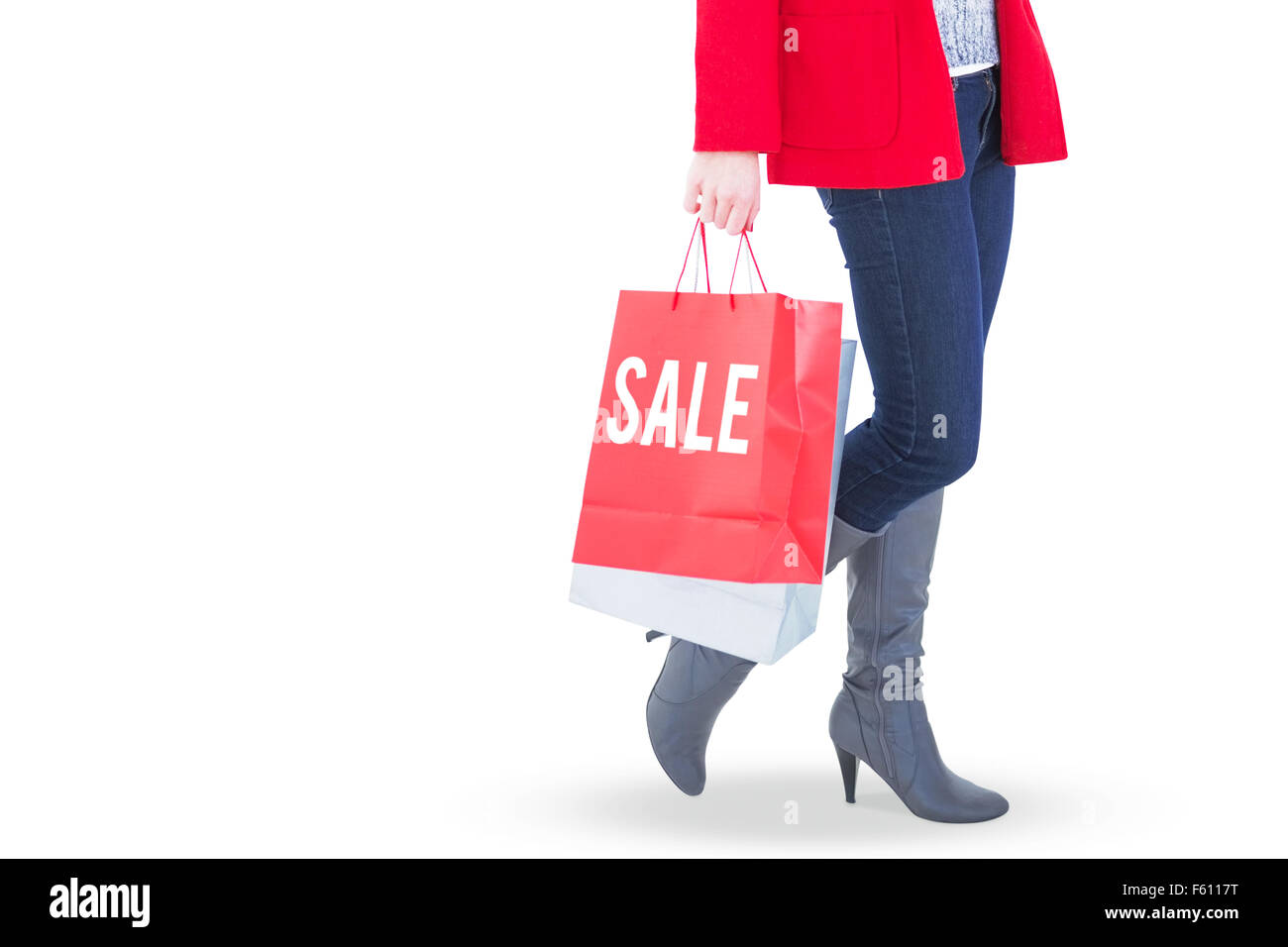 Happy woman winter hat Cut Out Stock Images & Pictures - Alamy