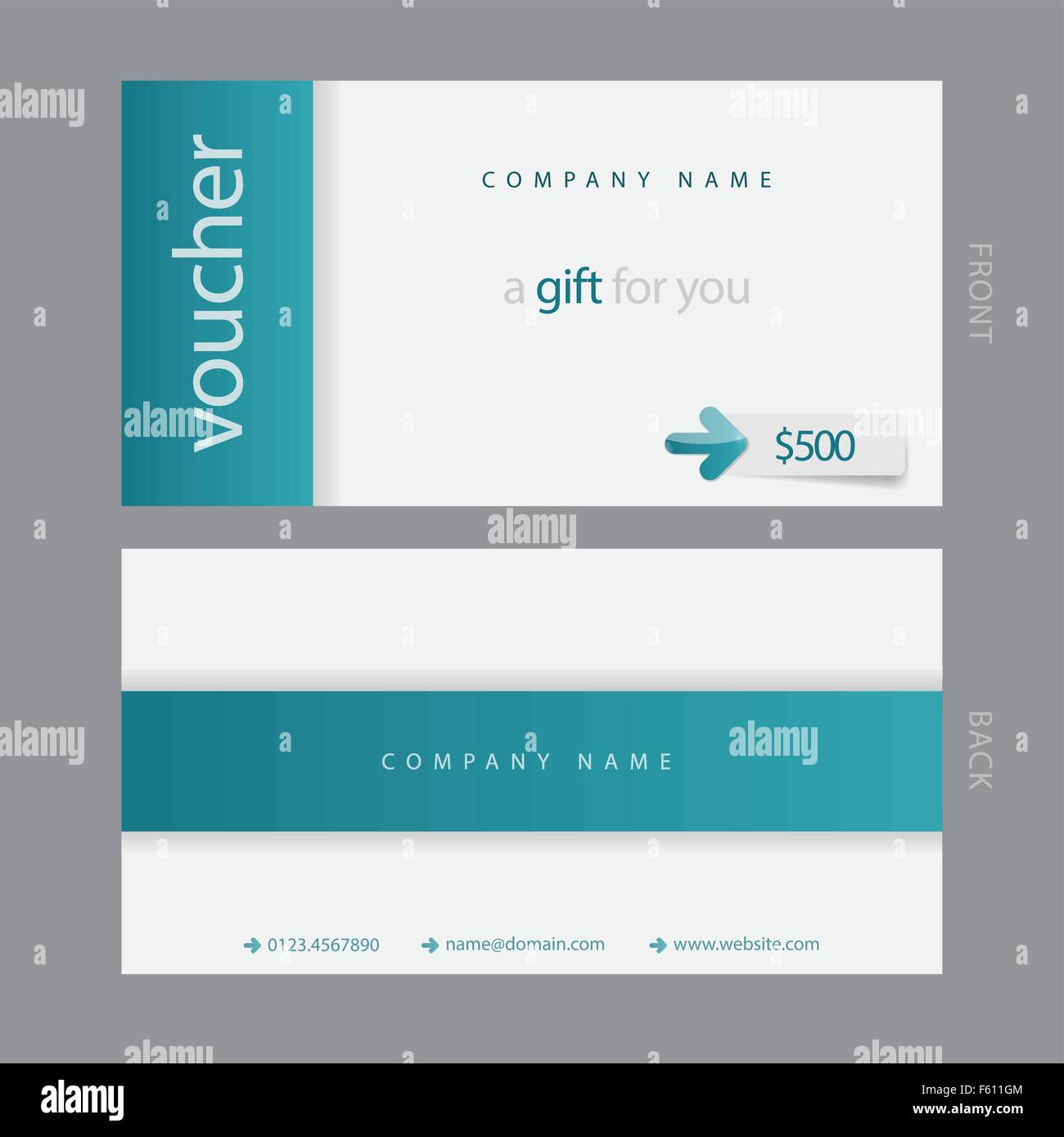 Modern Gift Voucher Template Stock Vector Image & Art - Alamy