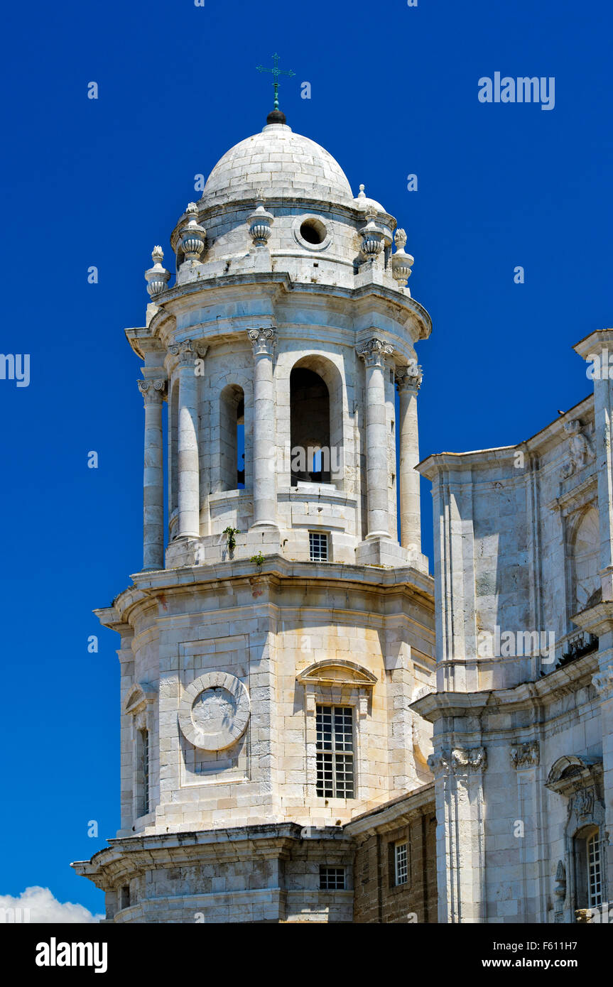 Tower, Cathedral of Cadiz, Andalucía, Spain Stock Photo - Alamy