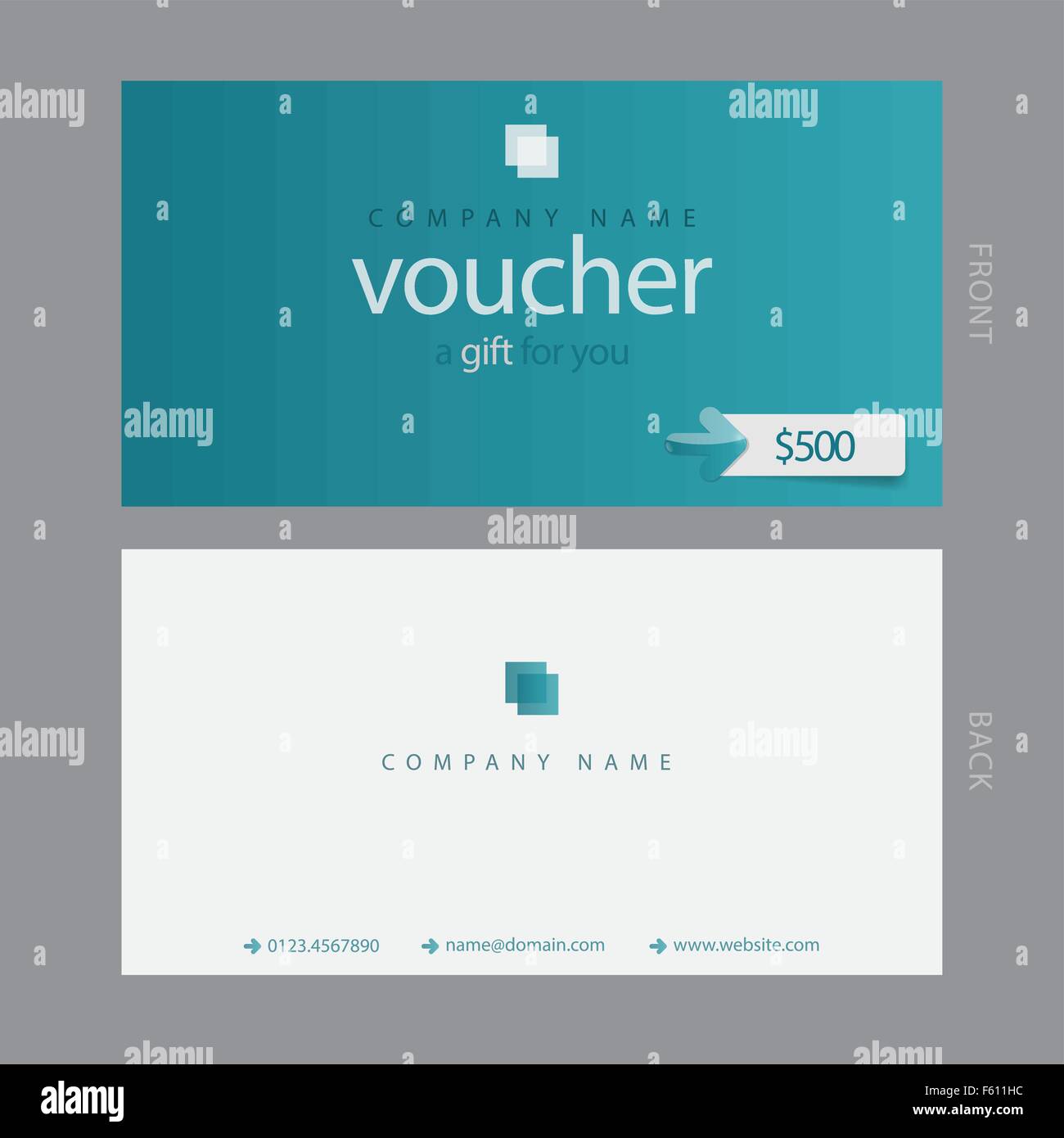 Modern Gift Voucher Template Stock Vector Image & Art - Alamy
