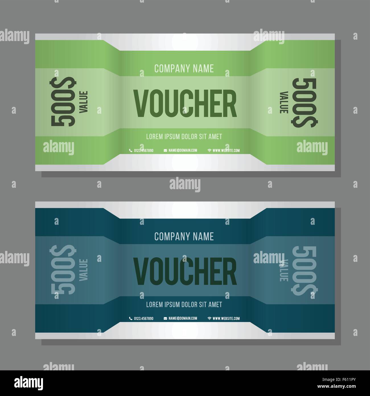 Modern Gift Voucher Template Stock Vector Image & Art - Alamy