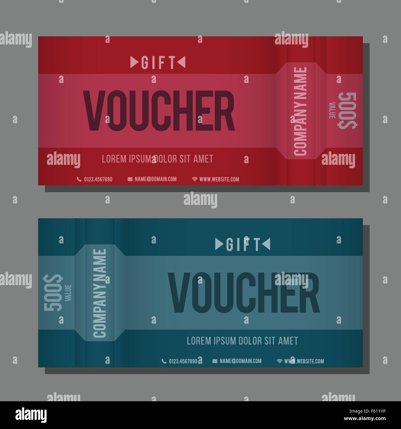 Modern Gift Voucher Template Stock Vector Image & Art - Alamy