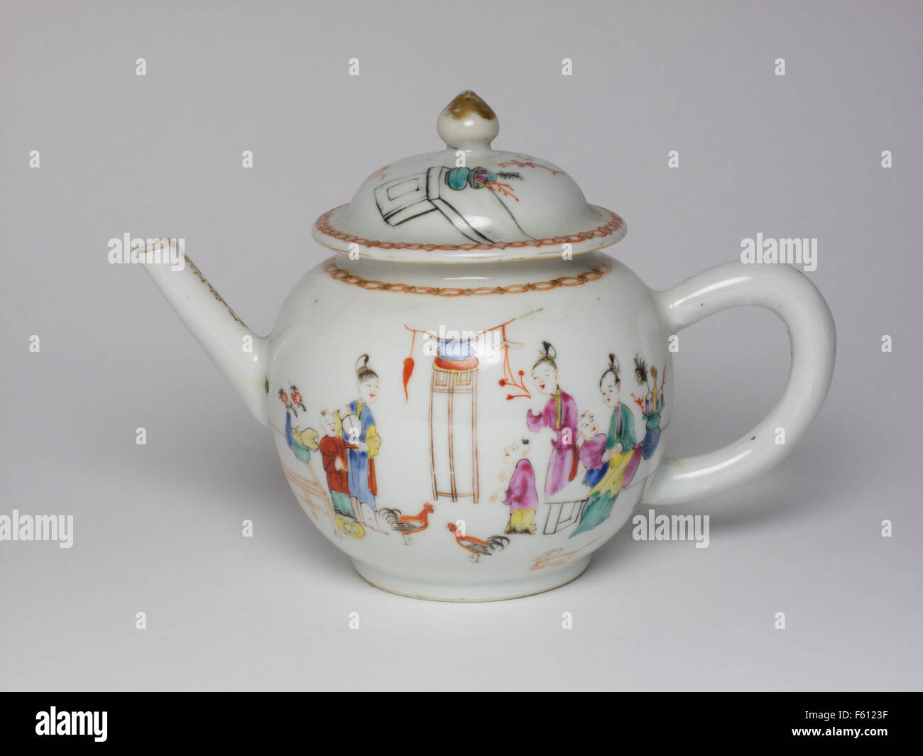 Antique Chinese 18th porcelain famille rose teapot Stock Photo - Alamy
