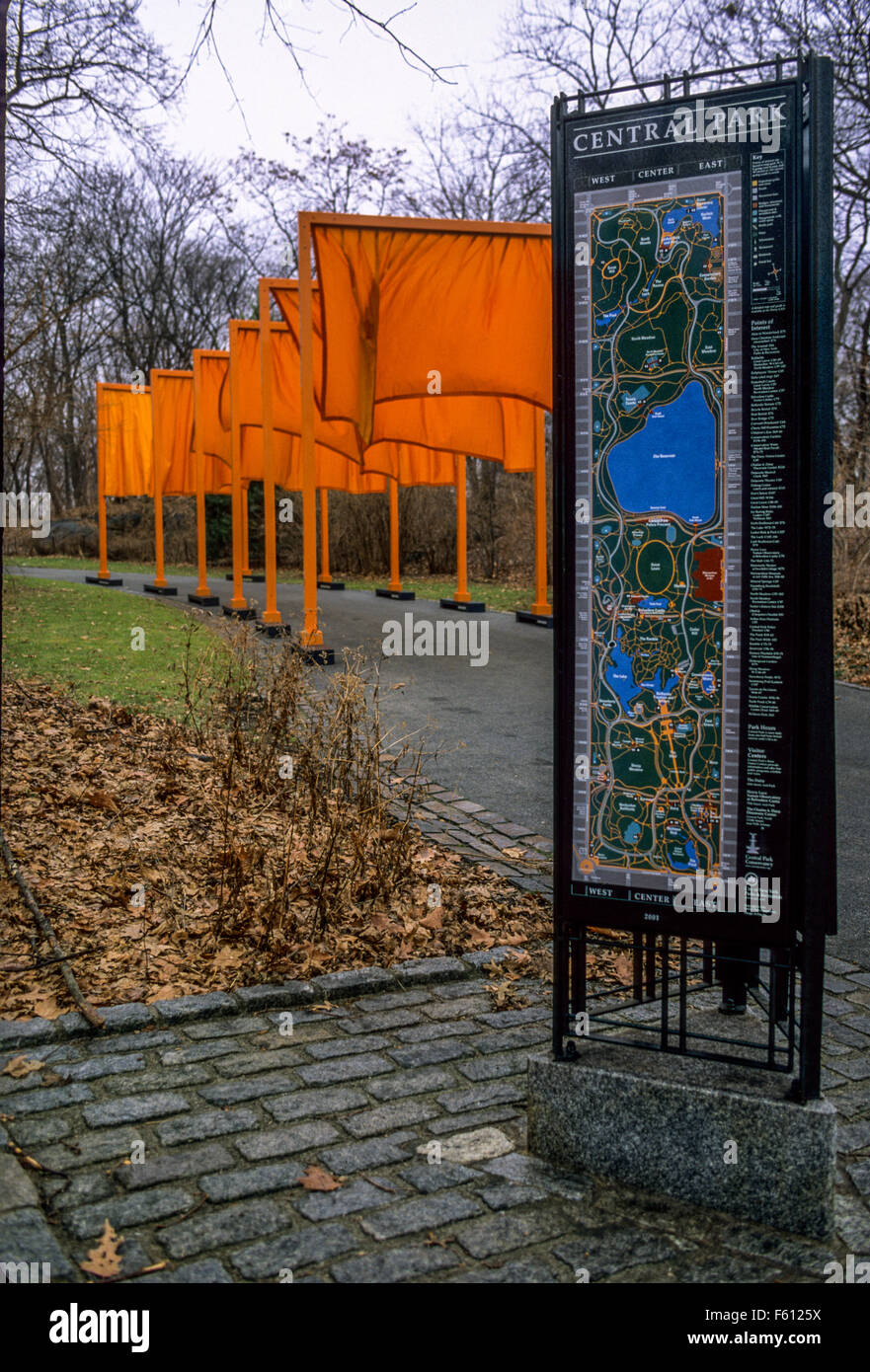 The Gates, Central Park, New York, 1979-2005 Stock Photo - Alamy