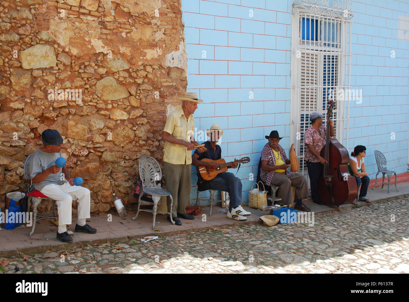 Cuban Street musicians performing, Trinidad, Cuba Stock Photo - Alamy