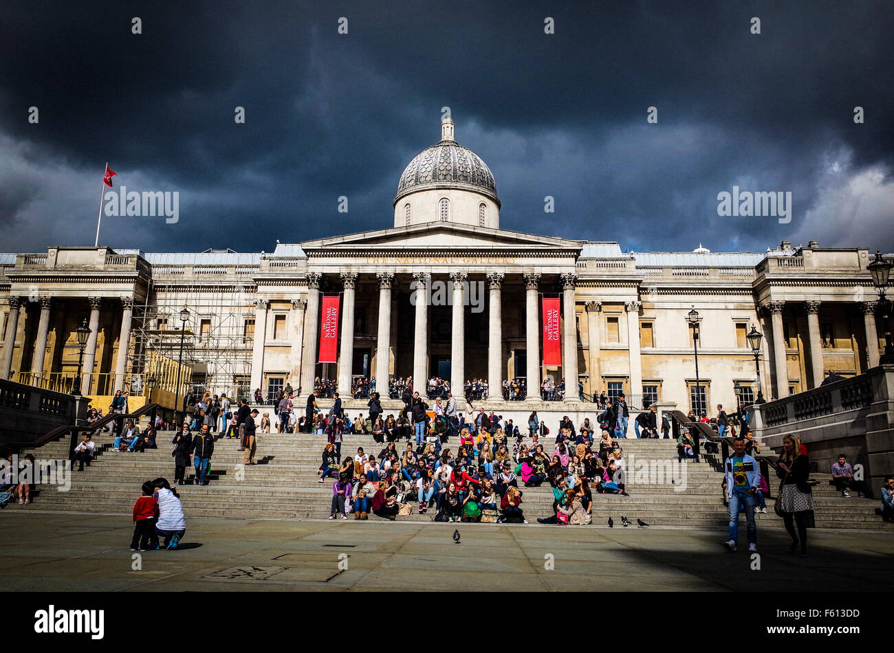 National Portrait Gallery in bad weather Stock Photo - Alamy
