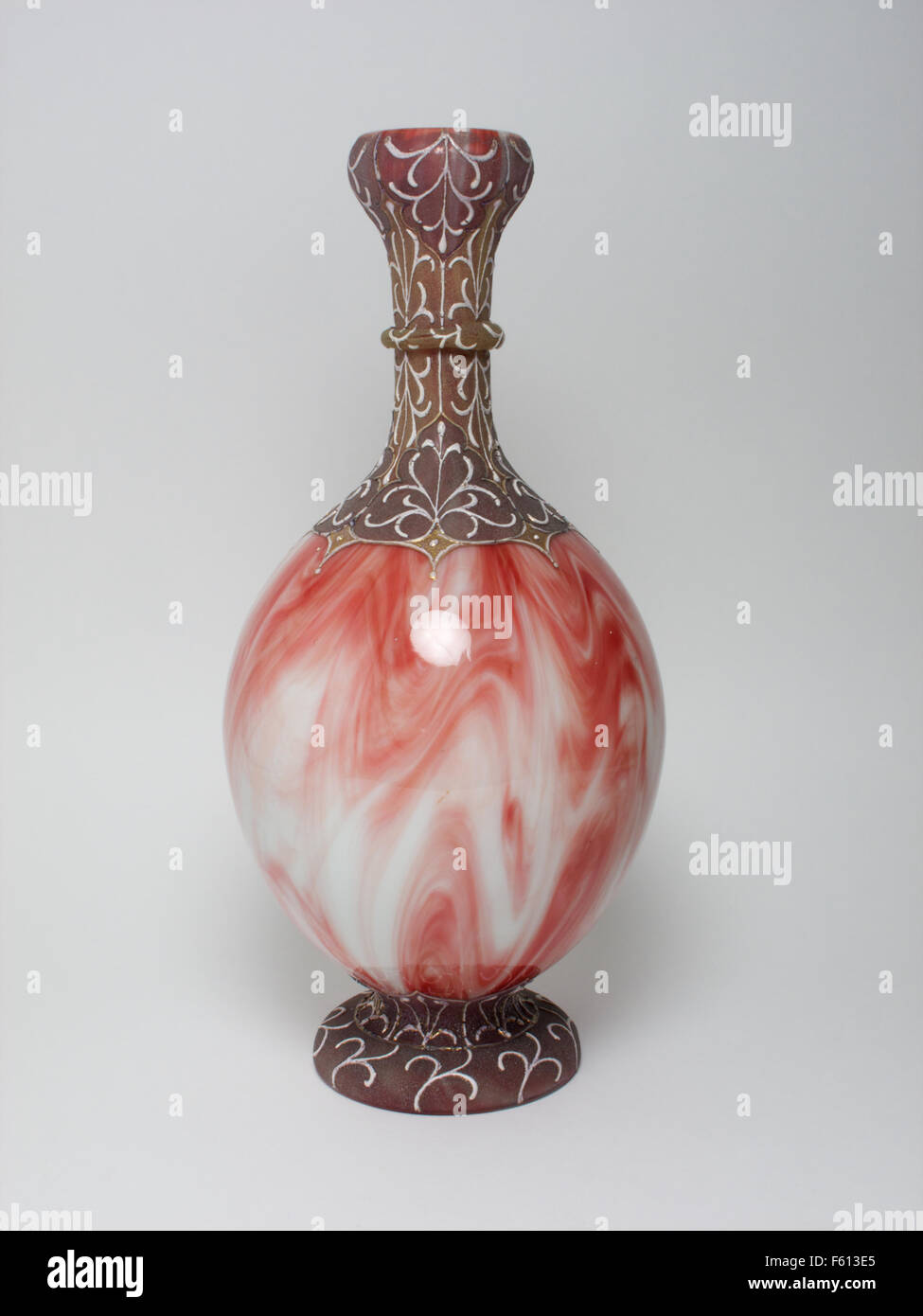 Antique Loetz Carneol glass vase circa 1885 Stock Photo - Alamy