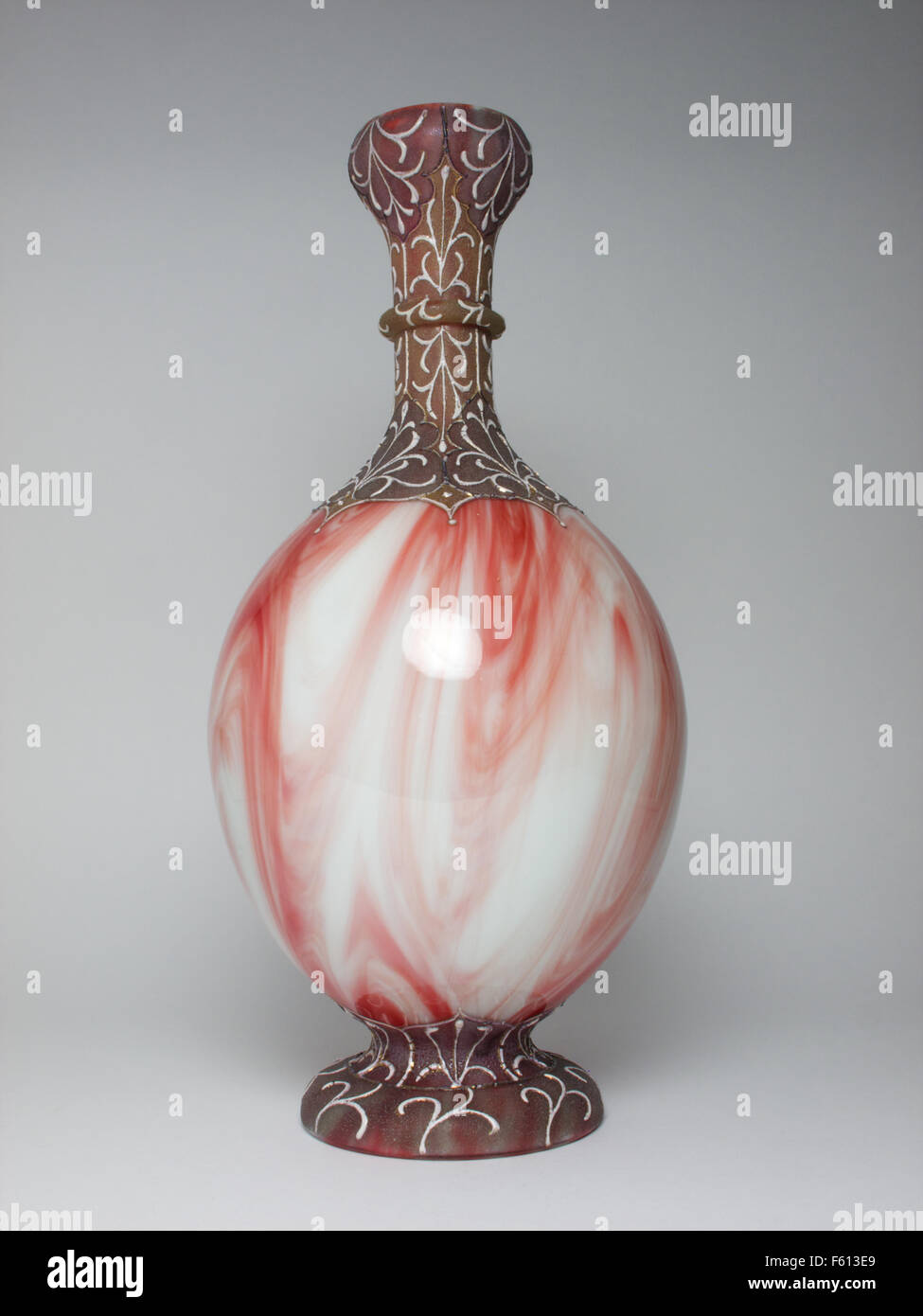 Antique Loetz Carneol glass vase circa 1885 Stock Photo - Alamy