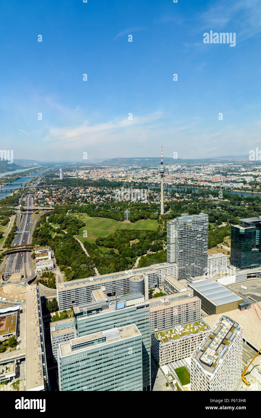 Aerial View Of Vienna City Skyline Stock Photo - Alamy