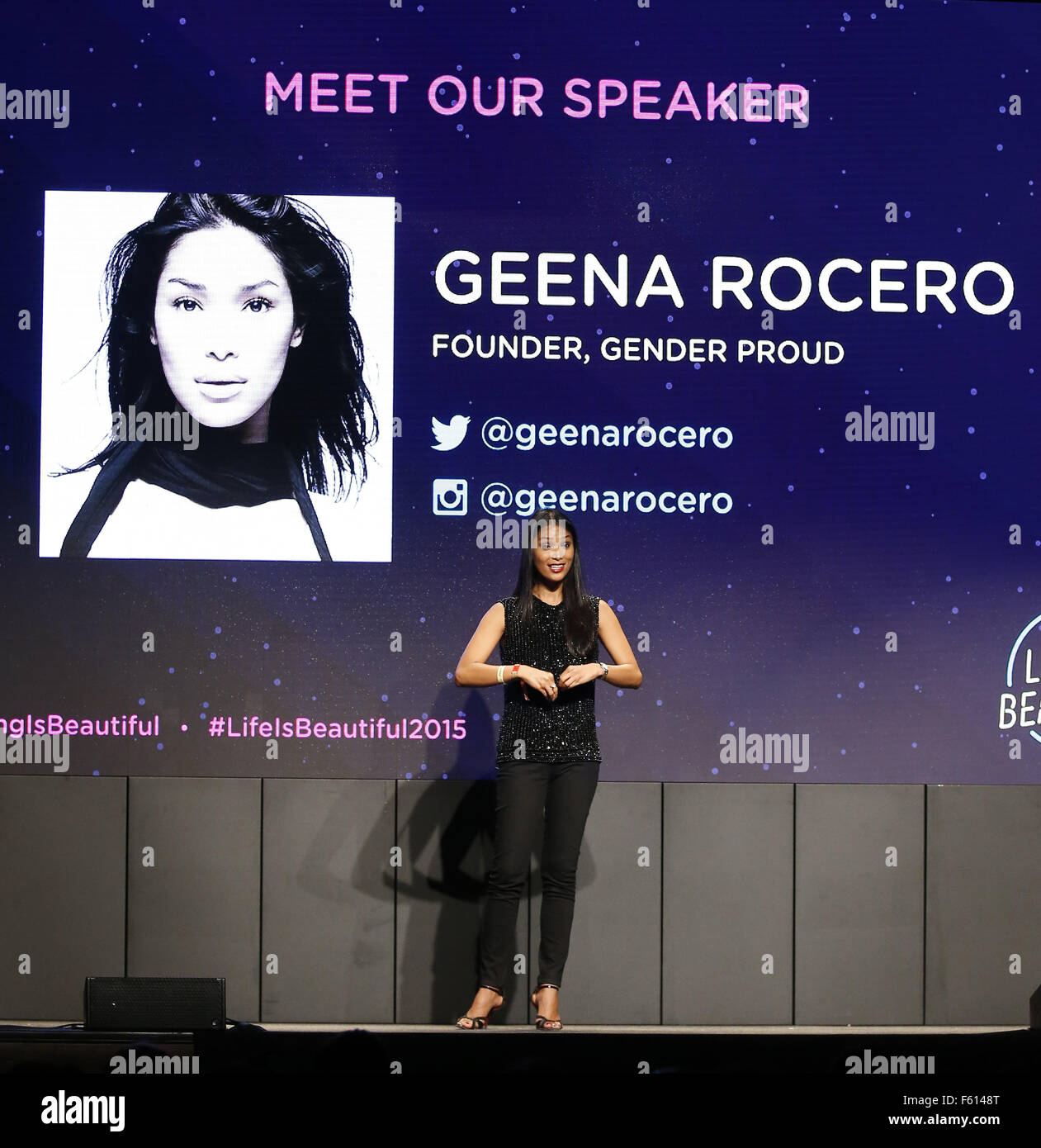 Life Is Beautiful Festival Day 3 in Downtown Las Vegas Featuring: Geena ...