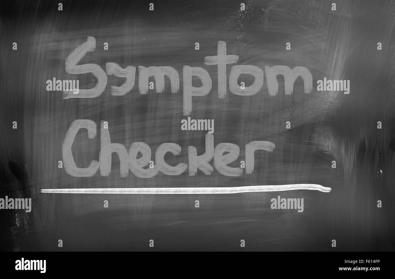 Symptom Checker Concept Stock Photo - Alamy