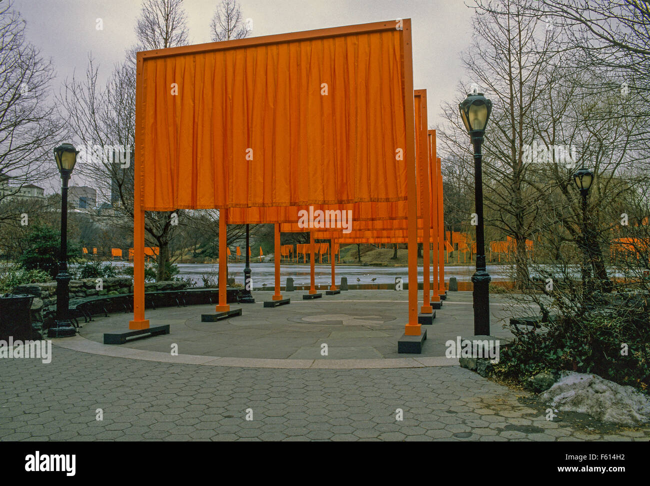 The Gates, Central Park, New York, 1979-2005 Stock Photo - Alamy