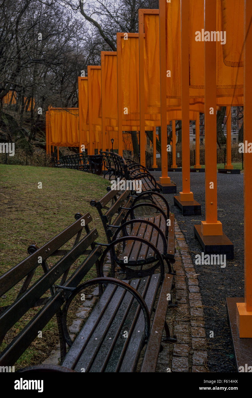 The Gates, Central Park, New York, 1979-2005 Stock Photo - Alamy