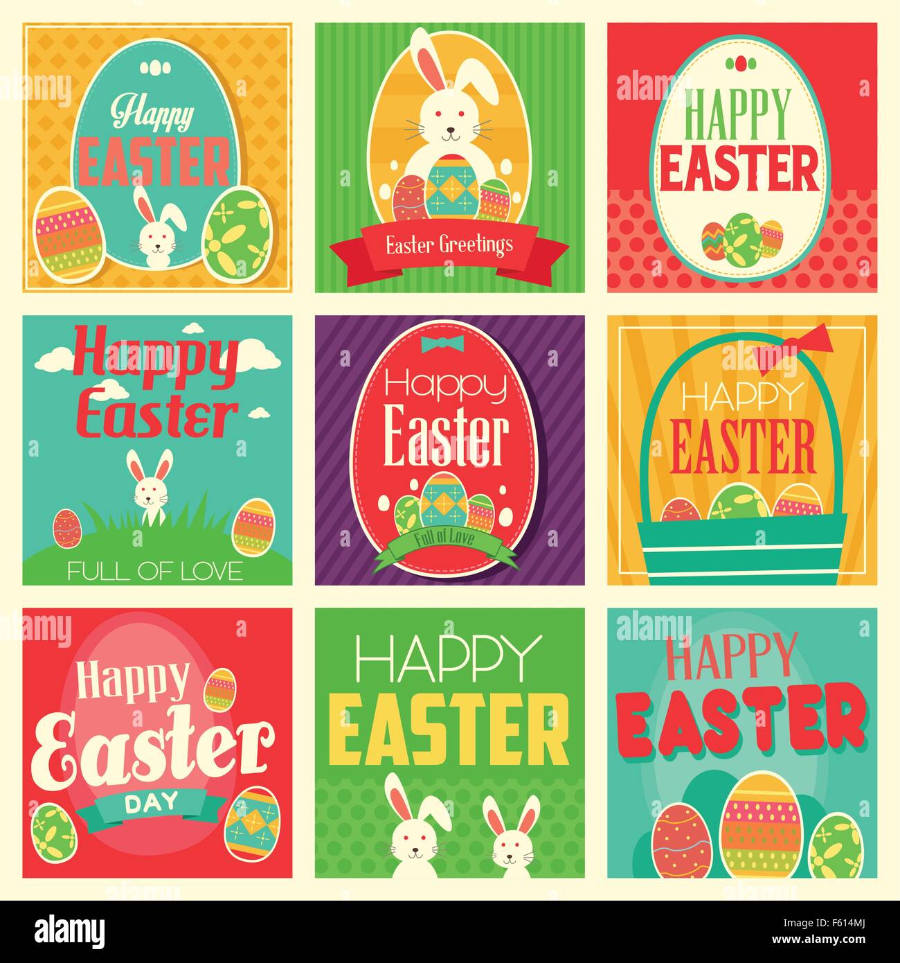 Easter cards vector vectors hi-res stock photography and images - Alamy