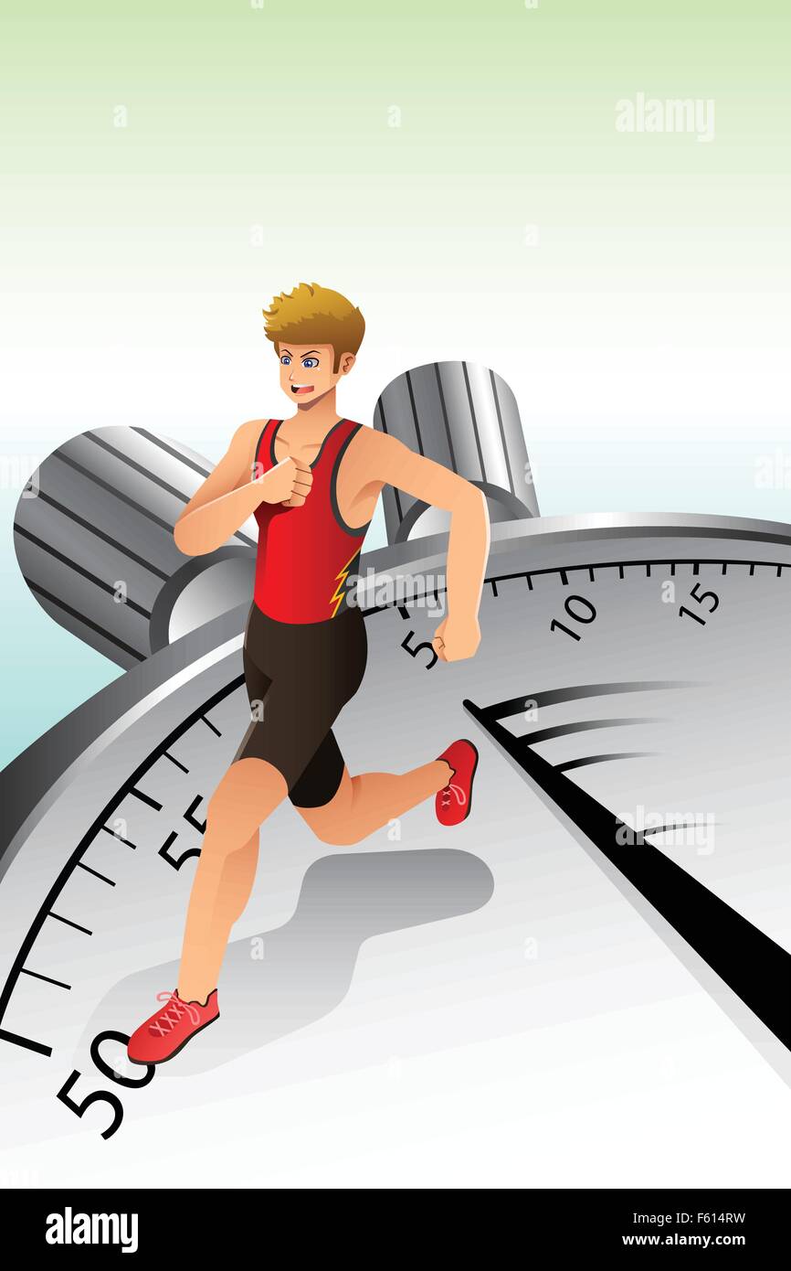 Cartoon Stopwatch Stock Vector Images - Alamy
