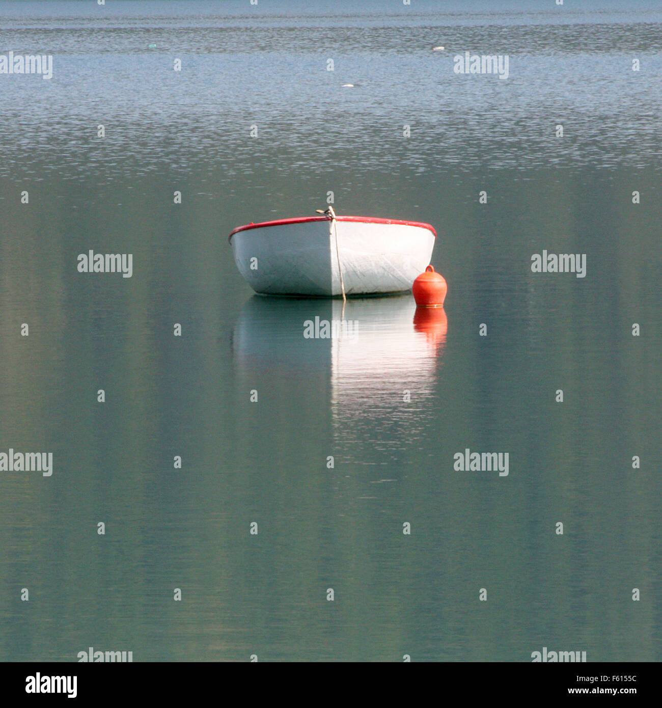 A rowboat in the water Stock Photo - Alamy