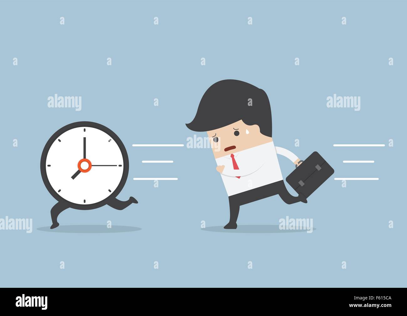 Man clock Stock Vector Images - Alamy
